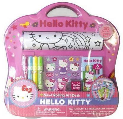 Sanrio Hello Kitty 5 in 1 Rolling Art Desk - Hello Kitty 5 in 1 Rolling ...