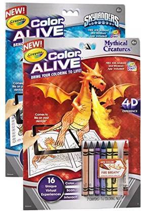 Maven Gifts Crayola Color Alive Action Bundle - Mythical Creatures ...