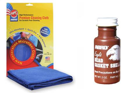 ABRO 1 Car/Bike Eagle Head Gasket Shellac GS10A 59ml, 1 Microfiber ...