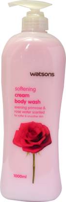 Watsons Evening Primrose & Rose Water Scented Softening Cream Body Wash ...
