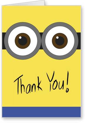 Lolprint Thank You Minion Greeting Card Price in India - Buy Lolprint ...