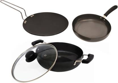 KOSHER Hard Anodized 4 pcs Cookware Set Price in India - Buy KOSHER ...