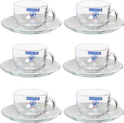 LUMINARC Pack of 6 Glass Royal Tea Set Price in India - Buy LUMINARC ...