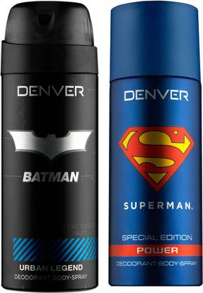 DENVER Batman Urban Legend and Superman Power (Pack of 2) Deodorant ...