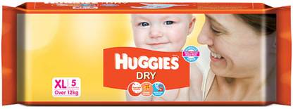 Huggies Dry Diaper - XL - Buy 5 Huggies Cotton-like Inner and Outer ...