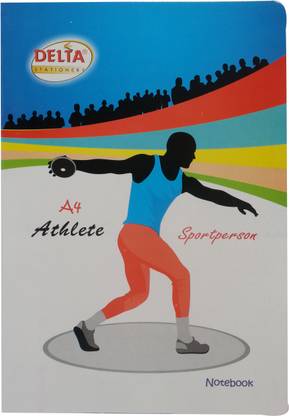 DELTA athlete notebook A4 Notebook ruled 136 Pages Price in India - Buy ...