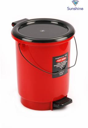 SUNSHINE Small Tidy Home Red Plastic Dustbin Price in India - Buy ...