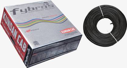 Kundan Cab PVC, FR PVC 1 sq/mm Black 90 m Wire Price in India - Buy ...
