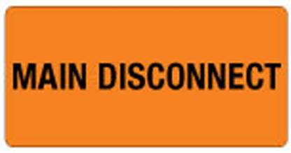 Safety Sign Store Marking Label - Main Disconnect Emergency Sign Price ...