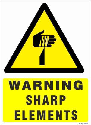 SignageShop Warning Sharp Elements Emergency Sign Price in India - Buy ...