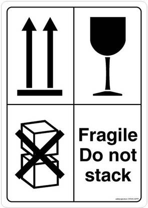 Safety Sign Store Fragile Do Not Stack Emergency Sign Price in India ...