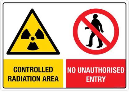 Safety Sign Store Controlled Radiation Area Emergency Sign Price in ...
