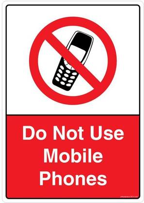 Safety Sign Store Do not Use Mobile Phones Emergency Sign Price in ...