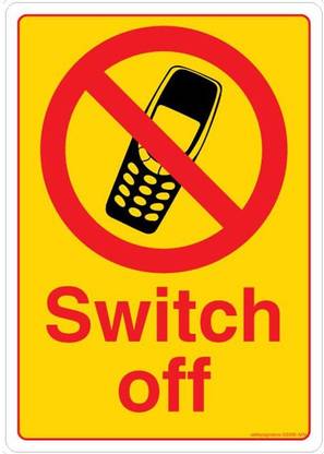 Safety Sign Store Switch off Mobiles Emergency Sign Price in India ...