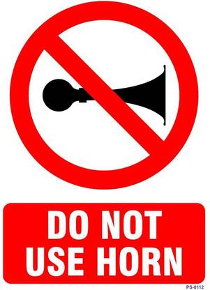 SignageShop Do not use horn Emergency Sign Price in India - Buy ...