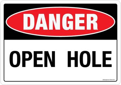 Safety Sign Store Danger: Open Hole Emergency Sign Price in India - Buy ...