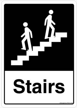 Safety Sign Store Stairs Emergency Sign Price in India - Buy Safety ...