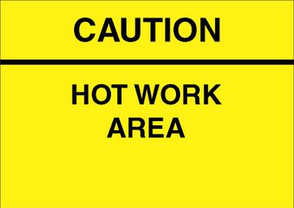 Just Signs HOT WORK AREA Emergency Sign Price in India - Buy Just Signs ...