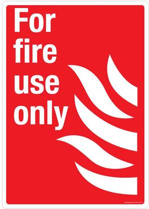 Safety Sign Store For Fire Use Only Emergency Sign Price in India - Buy ...