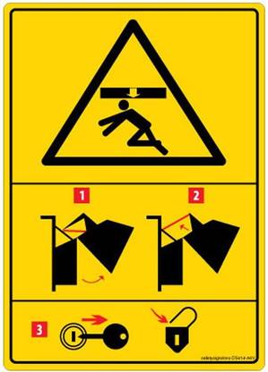 Safety Sign Store Warning: Crushing Hazard-Shredder - Graphic Emergency ...