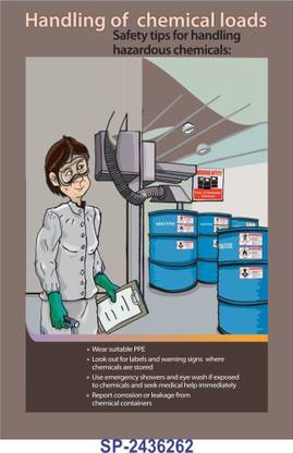 SignageShop Handling of chemical loads Poster Emergency Sign Price in ...