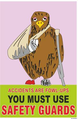 SignageShop flex You must use safety guards Poster Emergency Sign Price ...