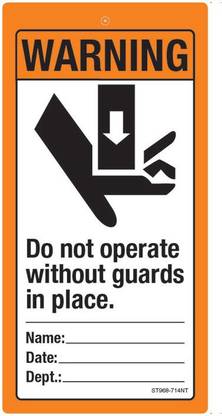 Safety Sign Store WARNING: Do not Operate Emergency Sign Price in India ...