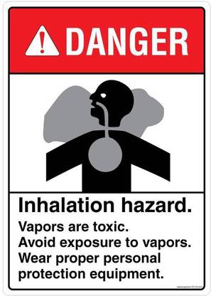 Safety Sign Store Danger: Inhalation Hazard Emergency Sign Price in ...