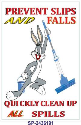 SignageShop Quickly clean up all spills Poster Emergency Sign Price in ...