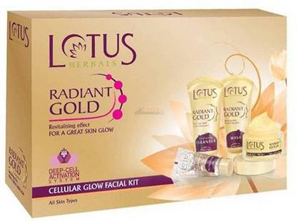 LOTUS Radiant Gold Cellular Glow Facial Kit - Price in India, Buy LOTUS ...