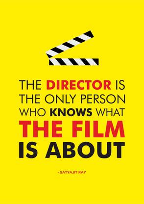 Director Knows Poster A4 size with frame Paper Print - Movies, Minimal ...