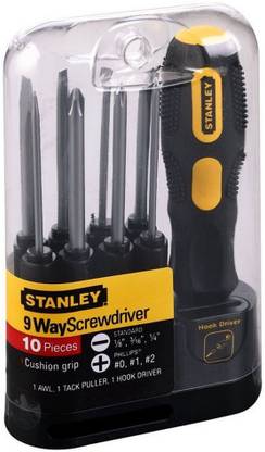 STANLEY STANLEY-STHT62511-8-9-WAY SCREWDRIVER SET Combination ...
