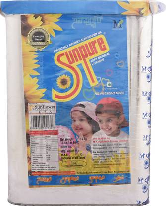 Sunpure Sunflower Oil Tin Price in India - Buy Sunpure Sunflower Oil ...