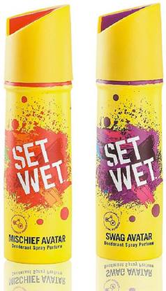 SET WET MISCHILF,SWAGE Perfume Body Spray - For Men - Price in India ...
