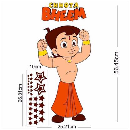 Nilaya by ASIAN PAINTS 0 cm Chhota Bheem and Friends 12" x 23" wall ...