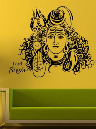 Decora 74 cm Beautiful Mahadev Self Adhesive Sticker Price in India ...
