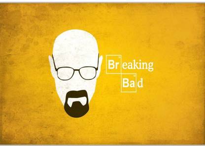 Wall Poster Breaking Bad Yellow Paper Print - TV Series posters in ...