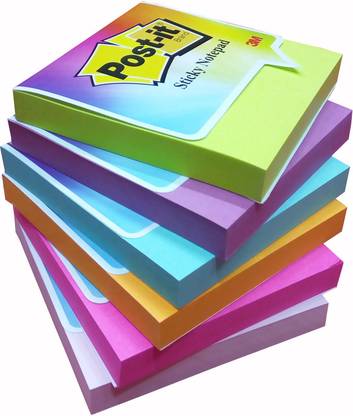 Flipkart.com | Post-It Sticky 100 Sheets Regular, 6 Colors - Self ...