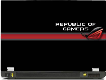 SkinShack Republic of Gamers ROG Art (17 inch) Vinyl Reusable Laptop ...