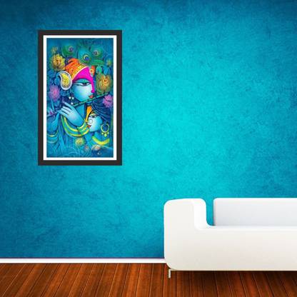 Impression Wall 36 cm Shree Radha Krishna Design Poster Self Adhesive ...