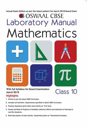 Oswaal CBSE Laboratory Manual Class 10 Mathematics Book (For 2023 Exam ...