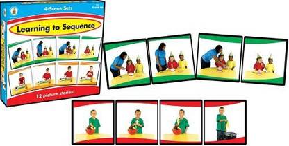 CARSON-DELLOSA Learning To Sequence 4-Scene Educational Board Game - Learning To Sequence 4 ...