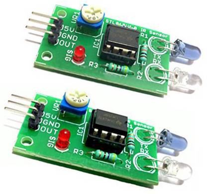 Easy Electronics 2 Pcs - IR Proximity Sensor for line follower and Obstacle sensing Robots - IR ...