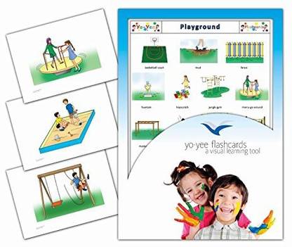 Yo Yee Education Playground And Schoolyard Flashcards In English ...