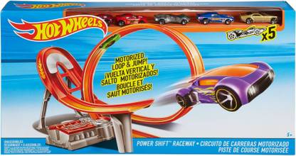 HOT WHEELS Power Shift Raceway Track Set - Power Shift Raceway Track ...
