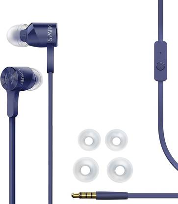 MuveAcoustics Spark In - Ear Headphones Headset with Mic Superior Bass ...