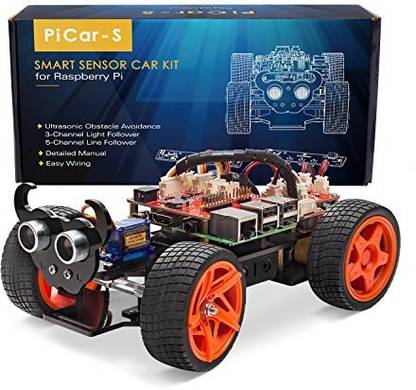 SunFounder Raspberry Pi Smart Robot Car Kit - Picar-S Block Based ...
