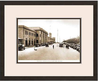Old Vintage Bombay (Mumbai) Wooden Photo Frame of View of The Mall ...
