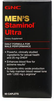 GNC GNC Men's Staminol Ultra Daily Formula for Male Performance (60 ...