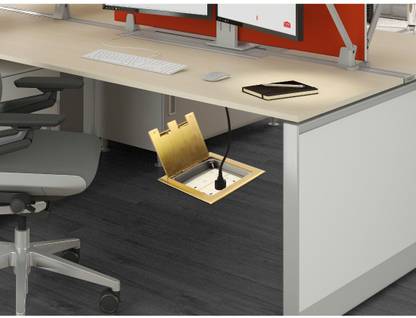 Connect System Brass Electrical Floor Box/Ega Box 5 A Three Pin Socket ...